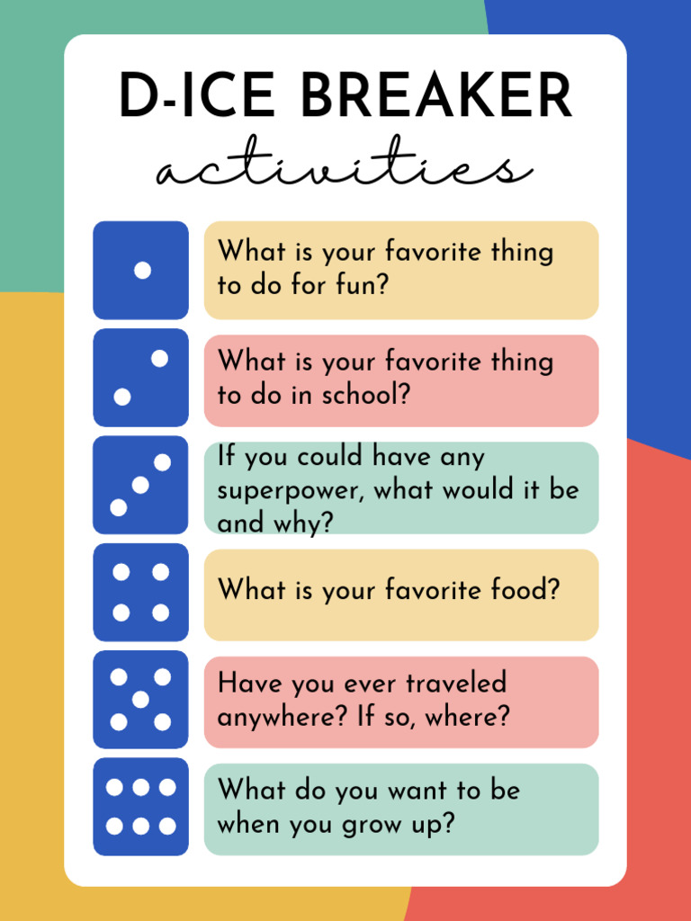 Back To School Ice Breaker Activities | PDF