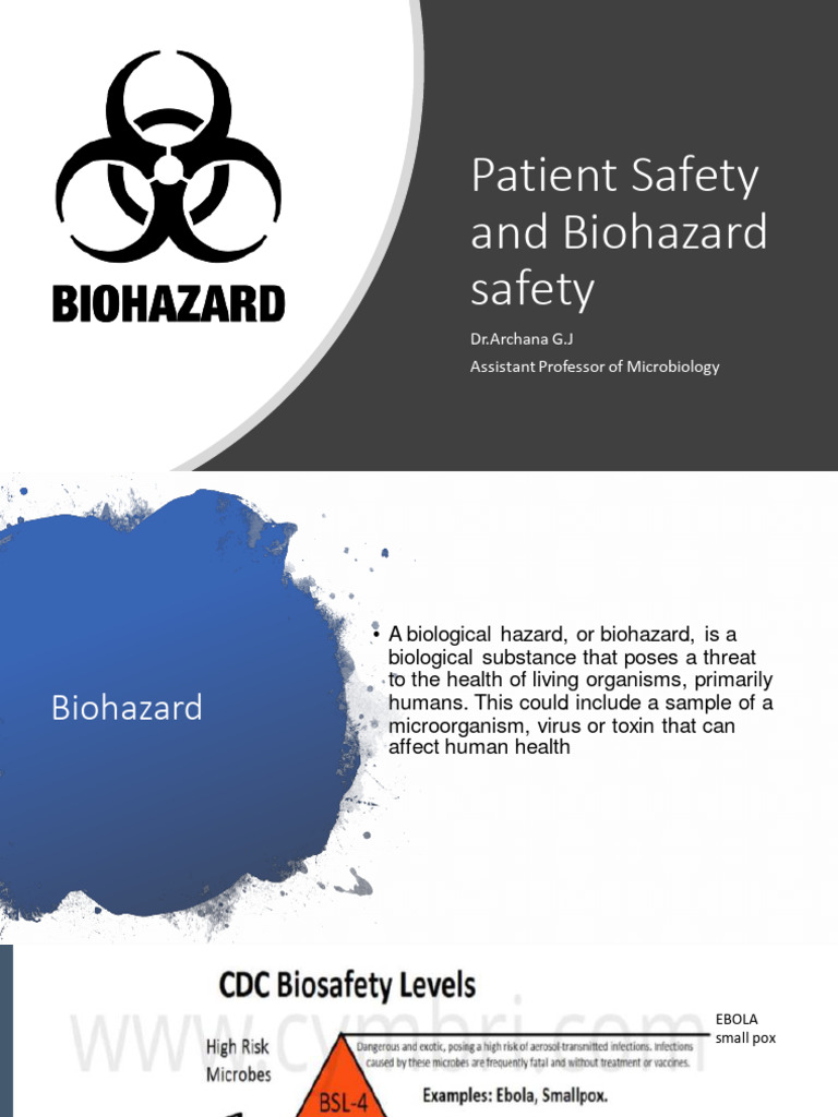 Patient Safety and Biohazard Safety | PDF | Hospital Acquired Infection ...