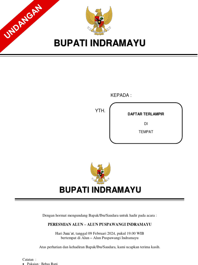 Peresmian Alun-Alun Puspawangi Indramayu | PDF | Griya & Taman
