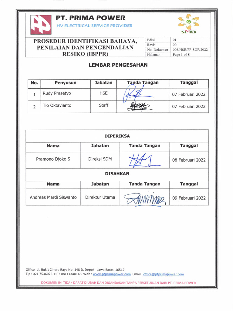 Prosedur IBPPR | PDF