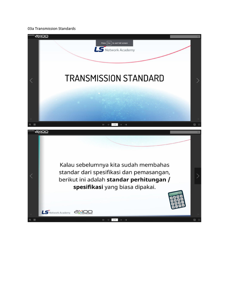 03a Transmission Standards | PDF