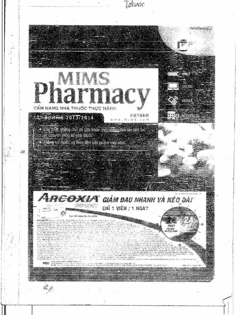 MIMS Pharmacy 13e - Cam Nang Nha Thuoc Thuc Hanh 2014 | PDF