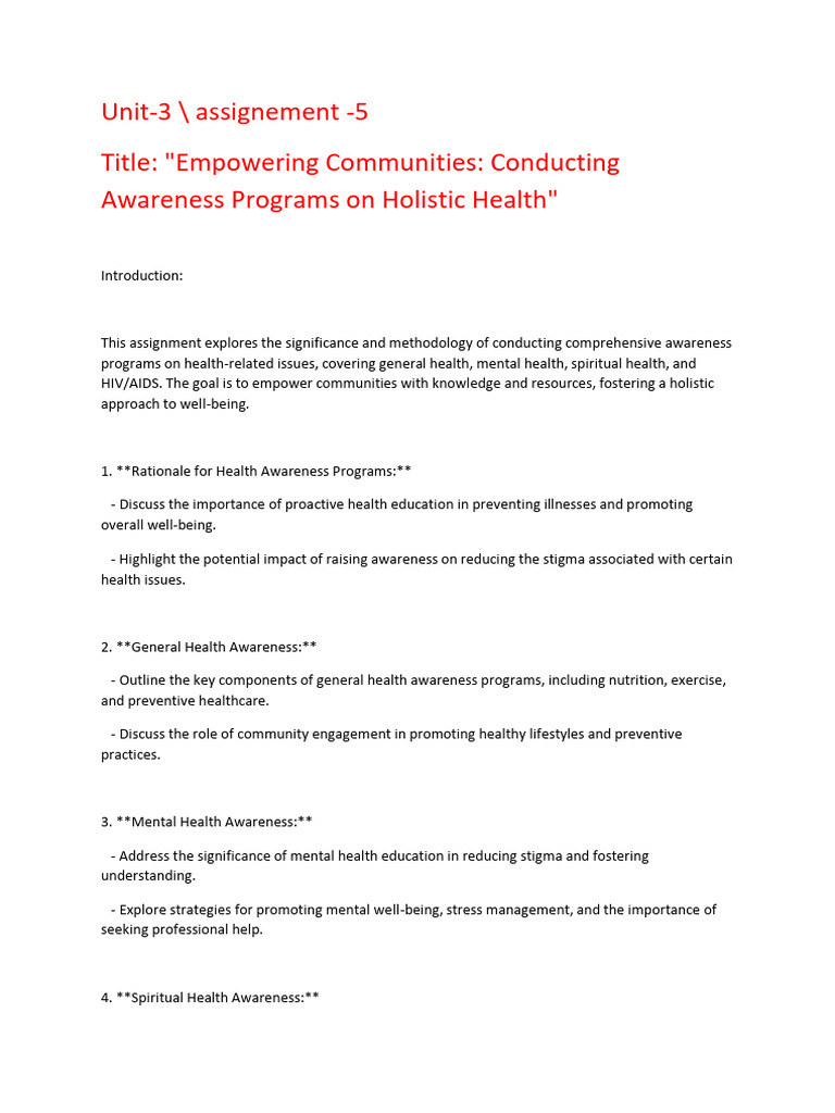 Unit 3 Assignement 5 | PDF