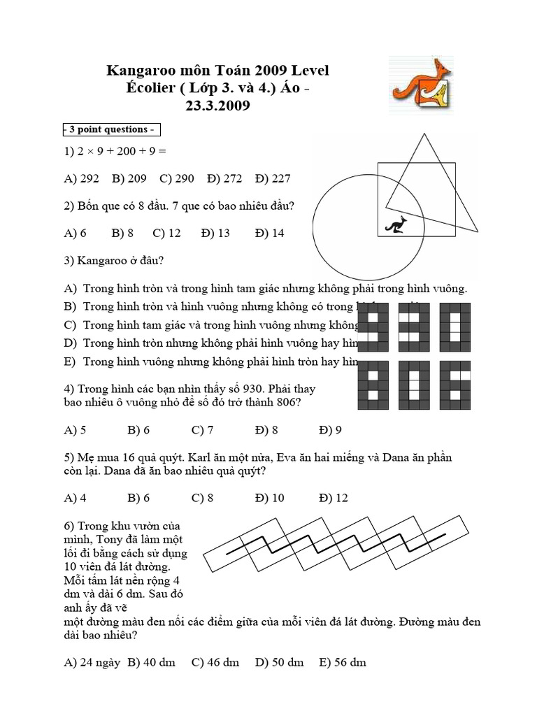 2009 - Ecolier - Tiếng Việt | PDF