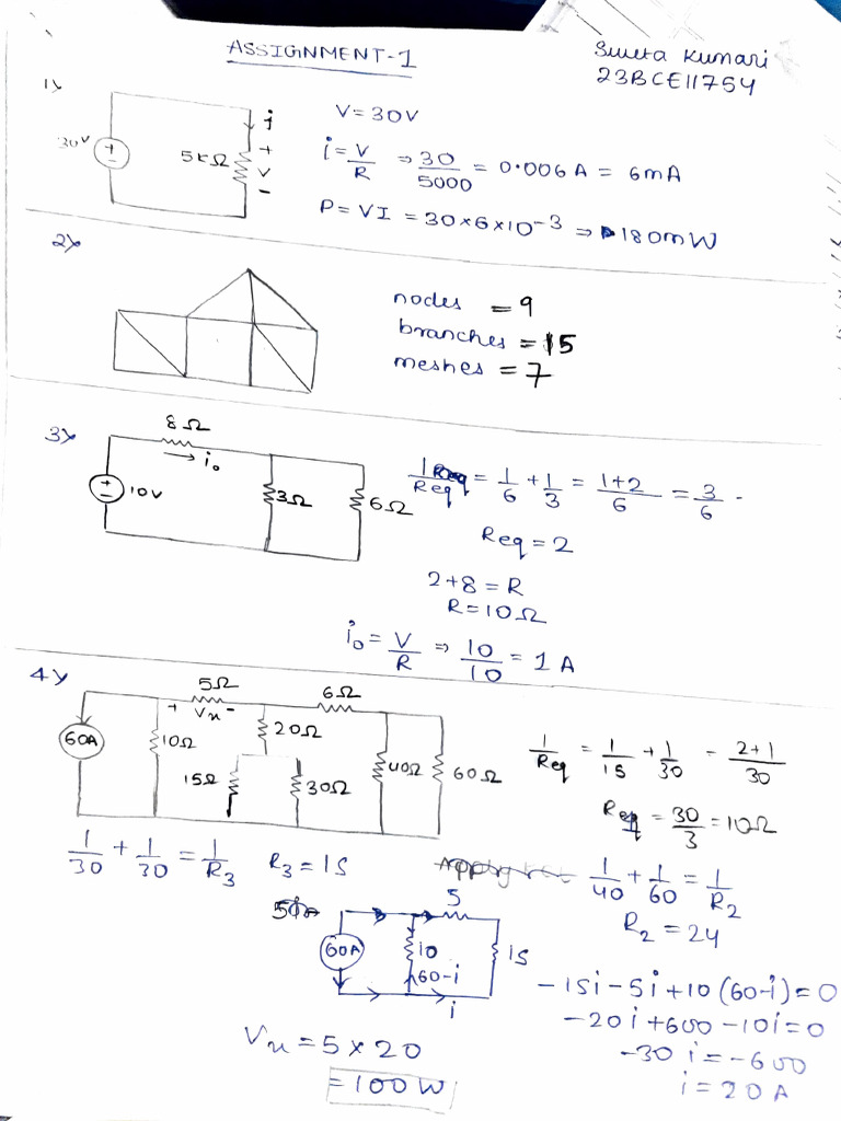 EEE assignment | PDF