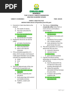 Grade 12 Economics Model Questions | PDF | Economics | Monetary Policy