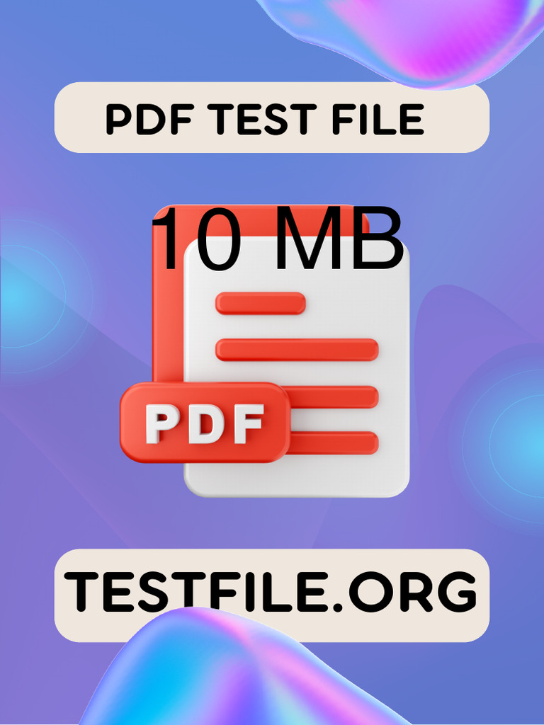 10 MB PDF Test File Download | PDF | Computers