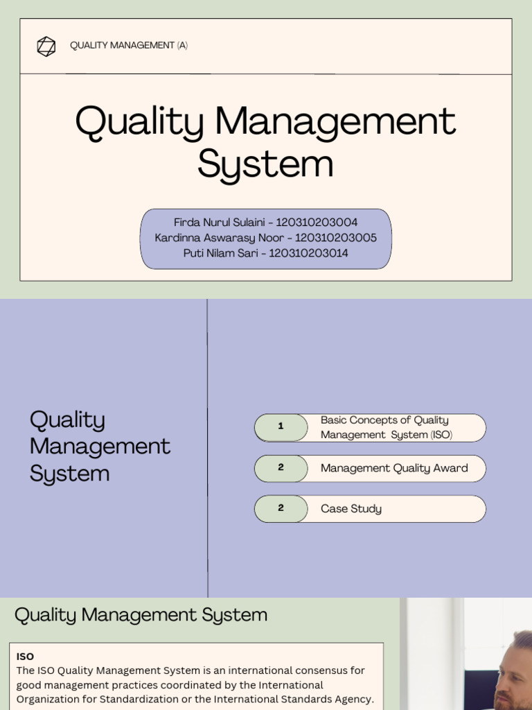 Group 4 - Quality Management System | PDF | Quality Management ...