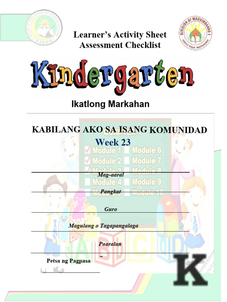 Kindergarten 3rd Quarter Week 21 | PDF