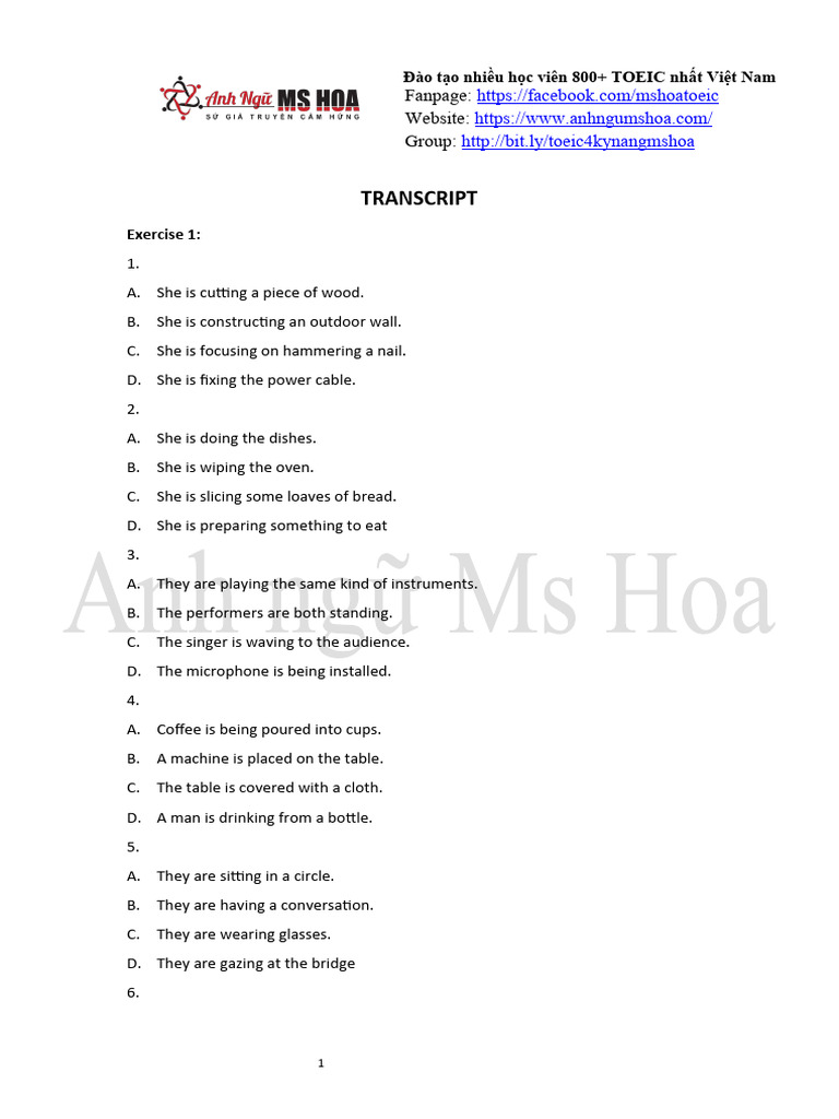transcript | PDF | Desk