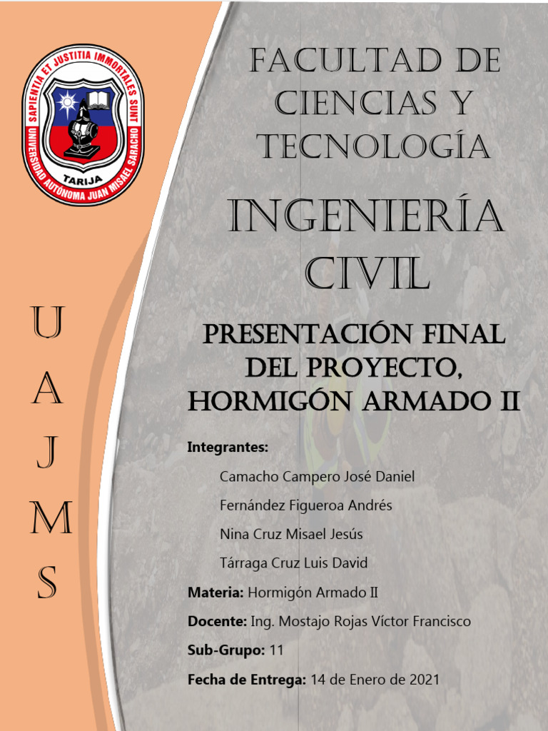 Proyecto HA2 | PDF | Viga (Estructura) | Braguero