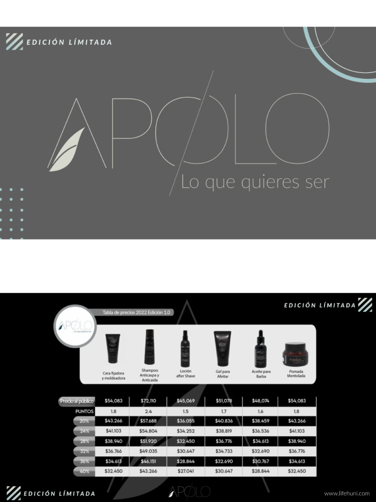 Catálogo Apolo-Edición Límitada | PDF