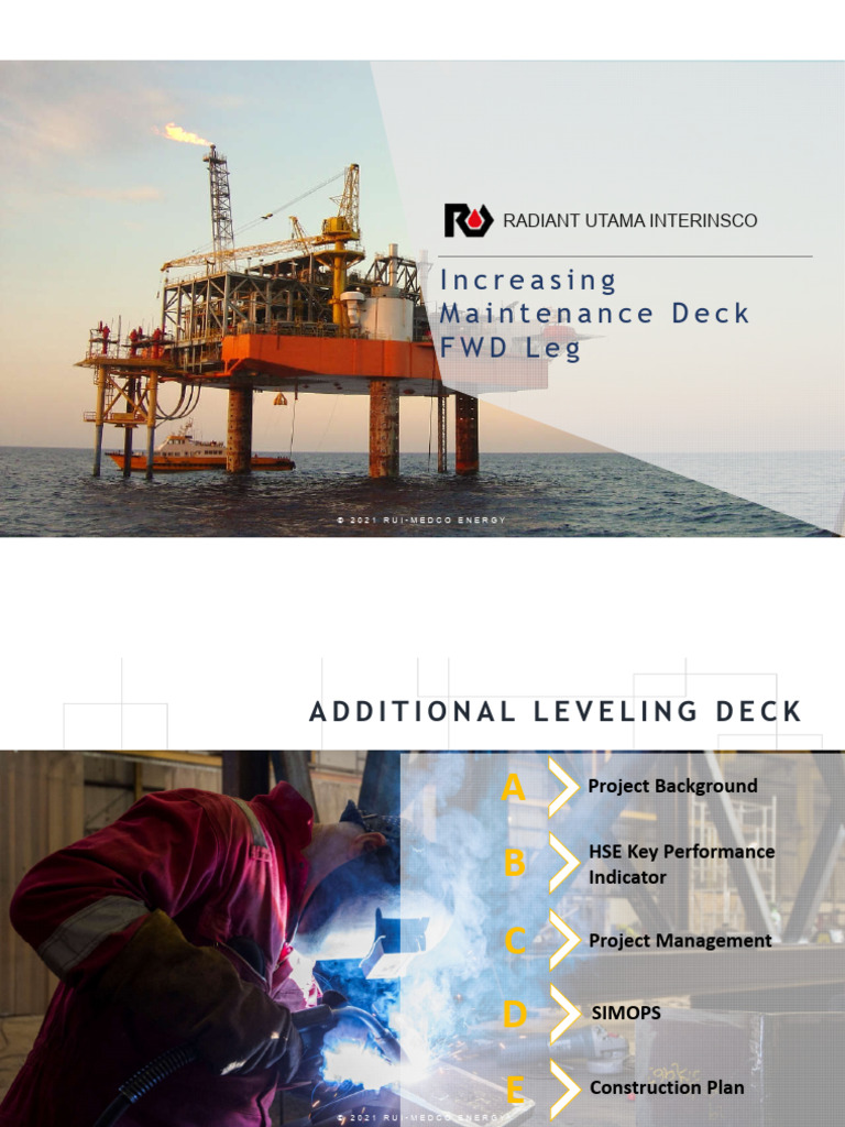 Deck Leveling - Rev. PA. Rev 5 | PDF | Pipe (Fluid Conveyance) | Welding