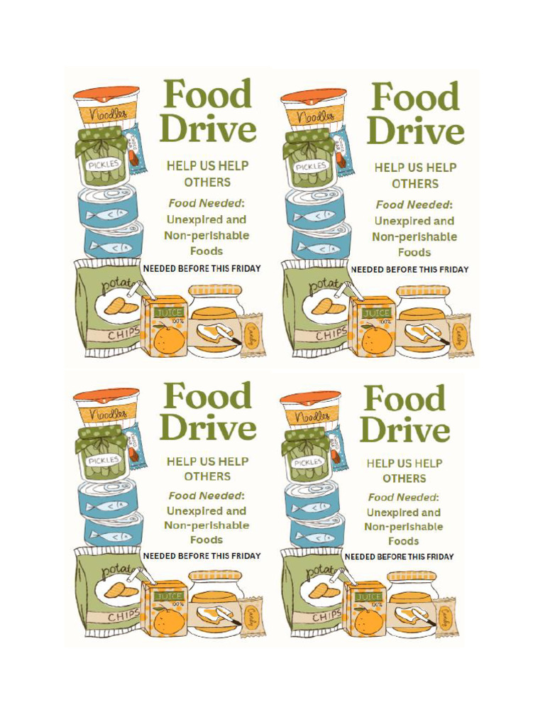 Food Drive | PDF