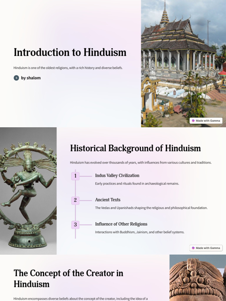 Introduction To Hinduism | PDF | Brahman | Creator Deity