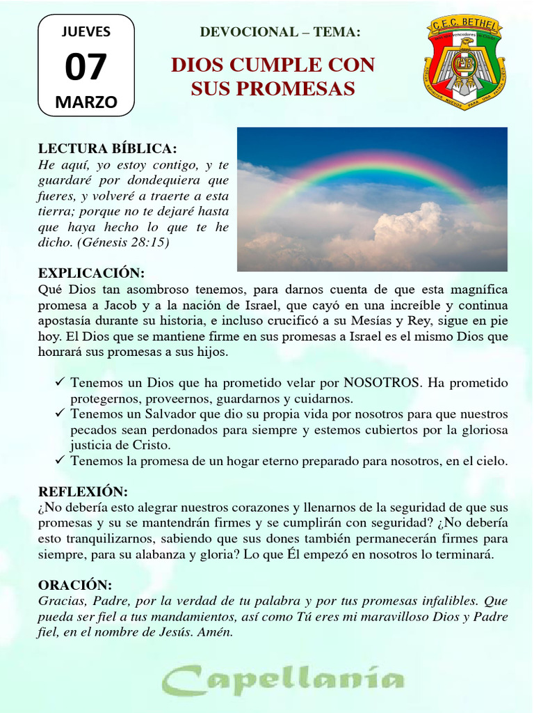 07 de Marzo Devocional | PDF