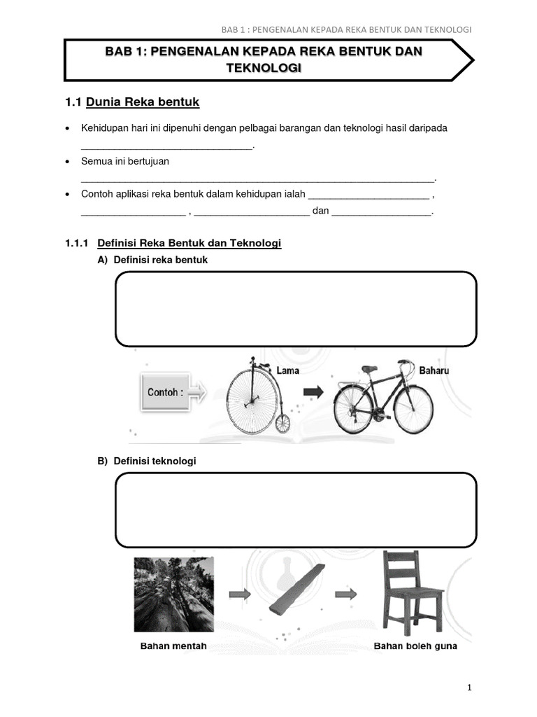 Modul Bab 1 Pengenalan KPD Reka Bentuk Dan Teknologi | PDF