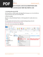 Hướng dẫn cài đặt phần mềm SEB | PDF