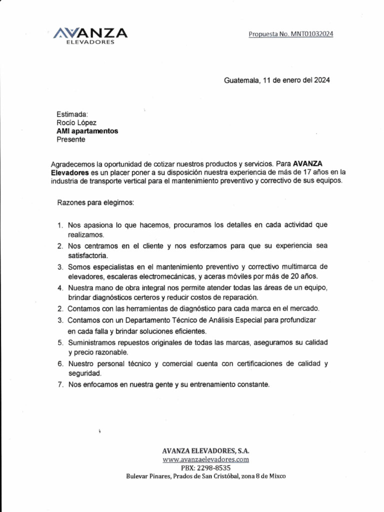 Avanza - 20240131 - 0001 | PDF