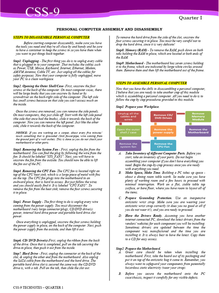 PC Assembly and Connecting Peripherals | PDF | Electrical Connector | Personal Computers