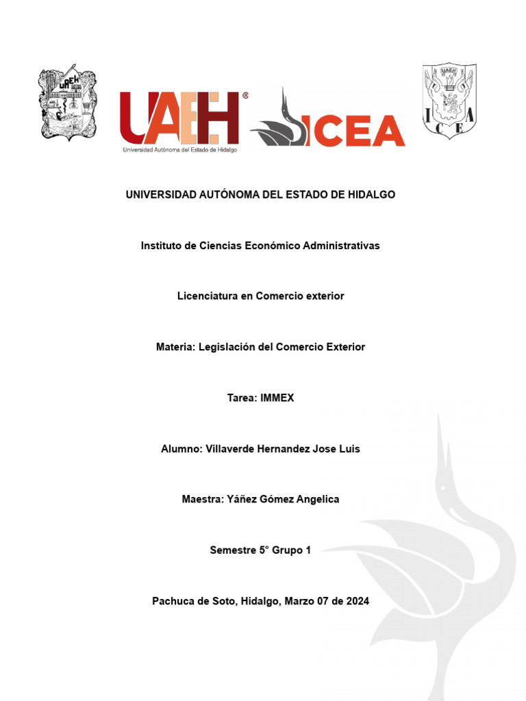 Programa IMMEX | PDF | Exportaciones | El comercio internacional