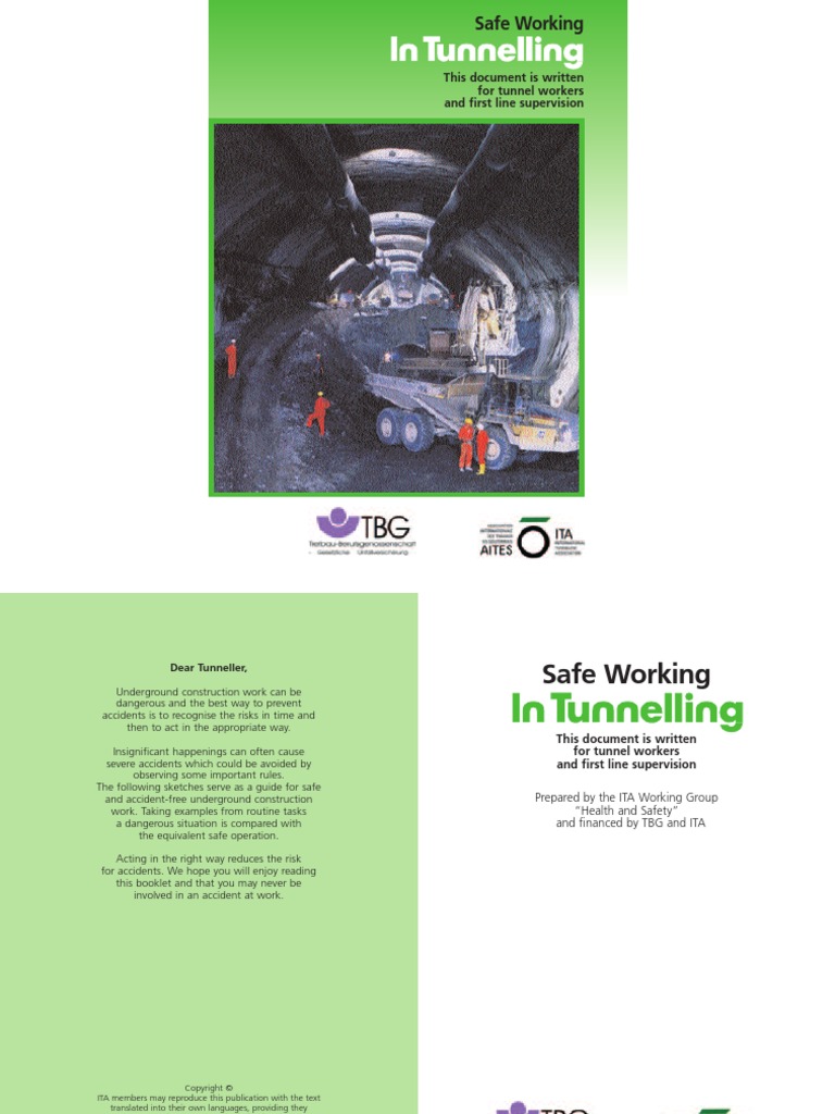 Safe Working in Tunnelling | PDF | Tunnel | Rail Transport