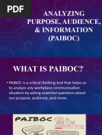 Understanding the PAIBOC Model | PDF | Communication | Information