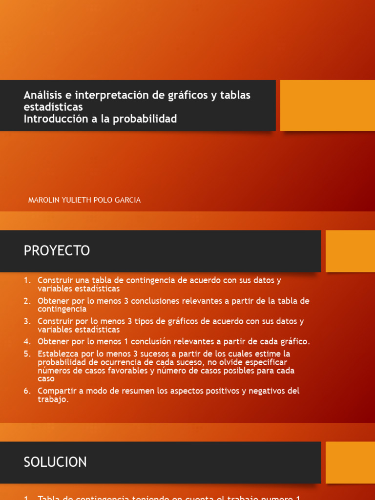 Análisis e Interpretación de Gráficos y Tablas Estadísticas | PDF ...