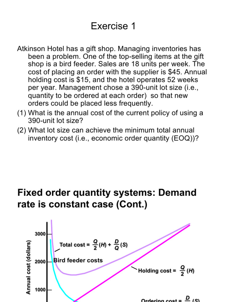 Inventory Cost Optimization | PDF | Logistics | Trade
