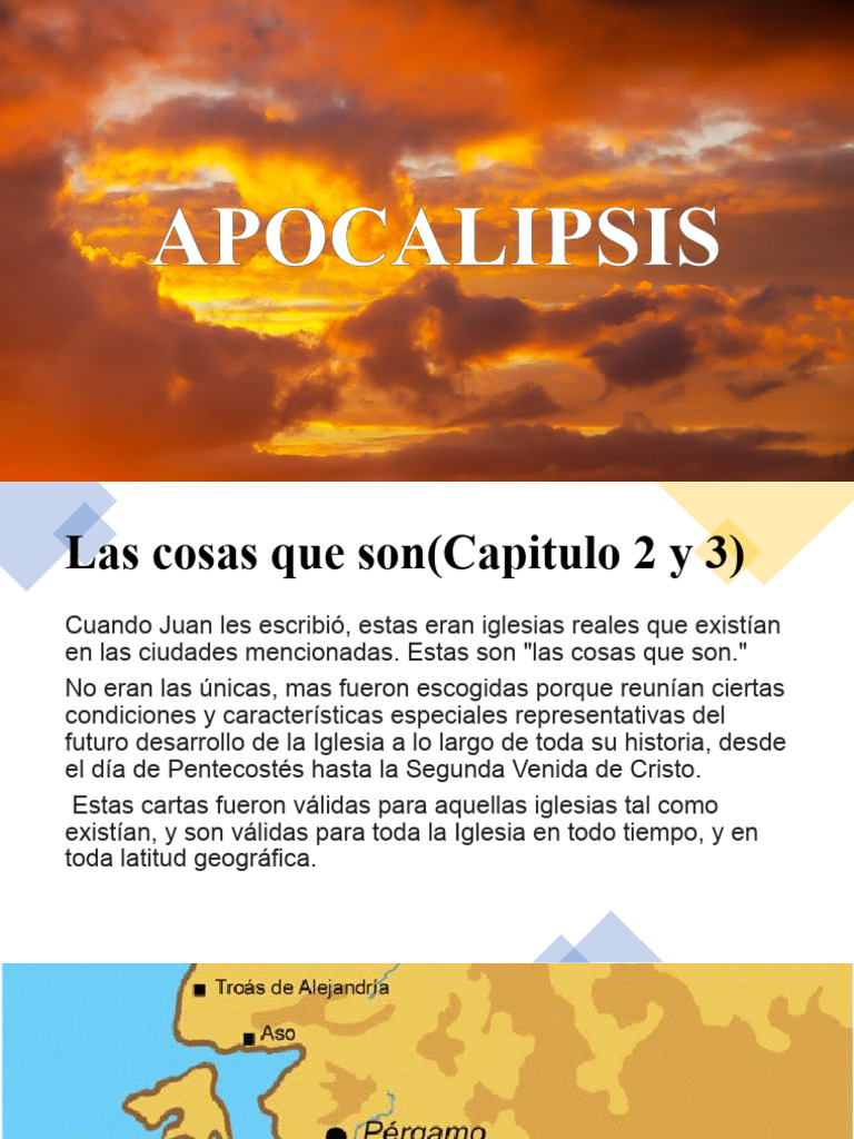 Apocalipsis Cap 1 y 3 | PDF | Iglesia Católica | Iglesia cristiana