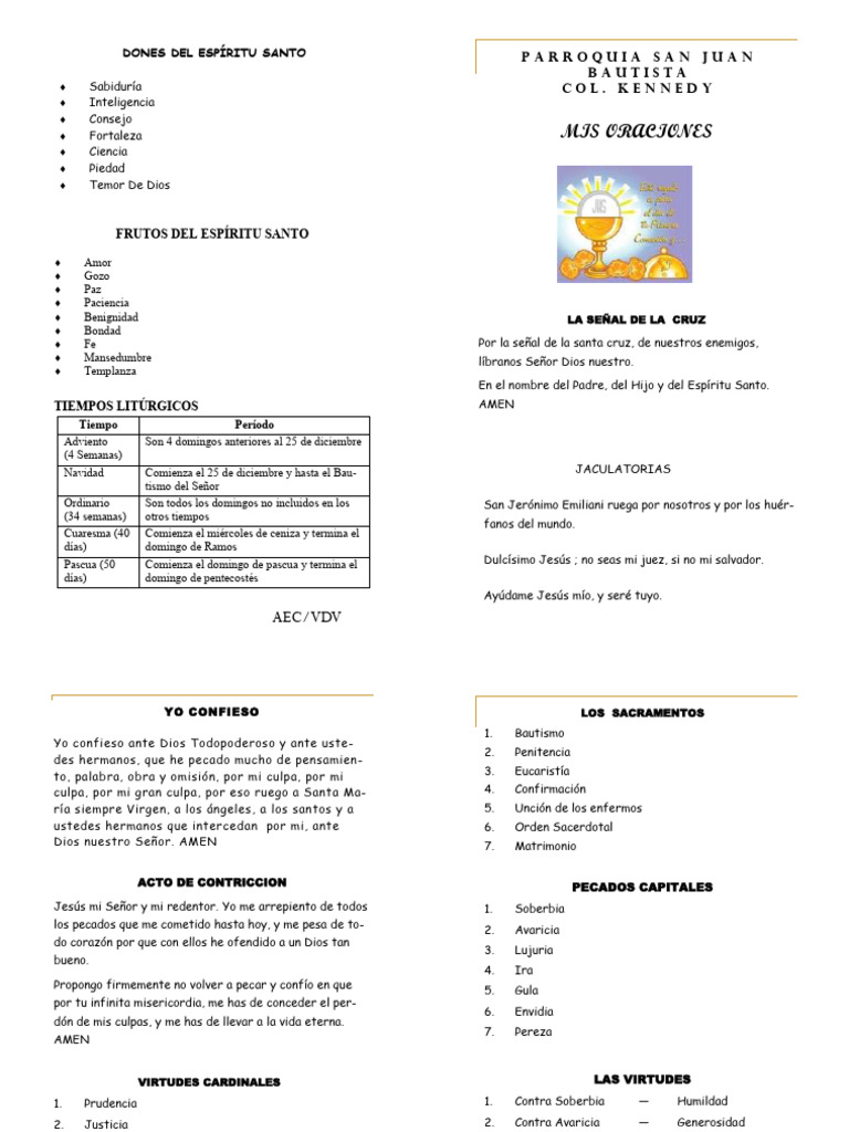 MIS ORACIONES 2019 | PDF