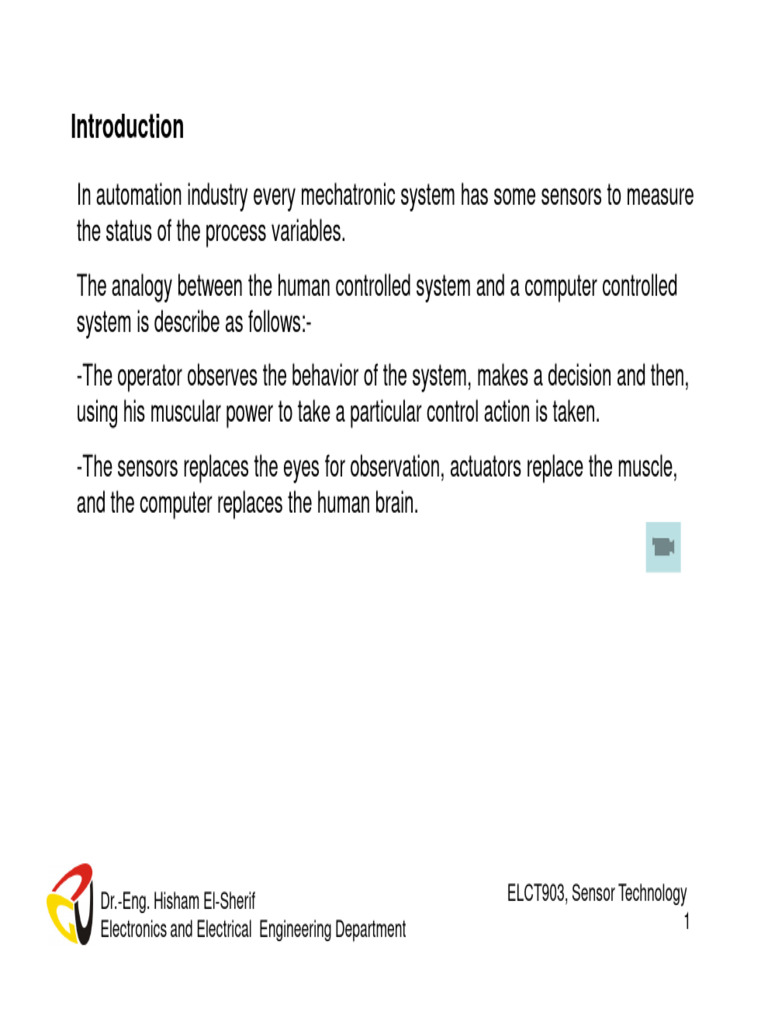 Lecture - 1 - Introduction To Sensors and Transducers | Download Free PDF | Sensor | Accuracy ...
