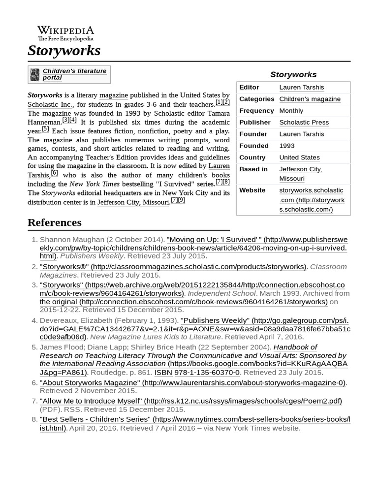 Storyworks | Download Free PDF | Publications | Magazines