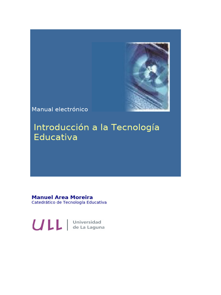 Introduccion A La Tecnología Educativa - Capítulo 1 | PDF