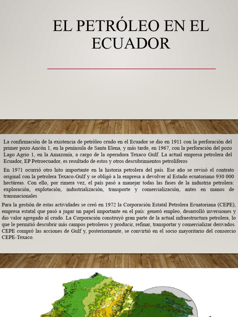El Petróleo en El Ecuador | PDF | Viajes y turismo