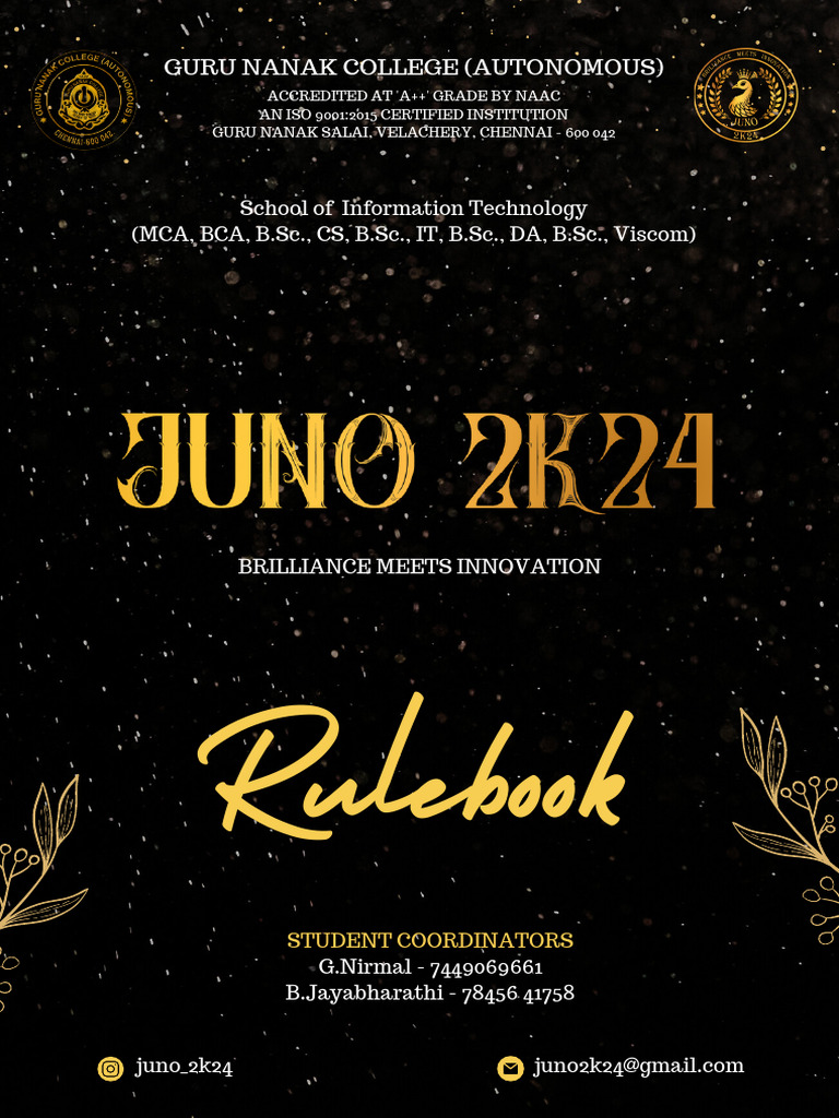 Juno 2K24 Rulebook | PDF