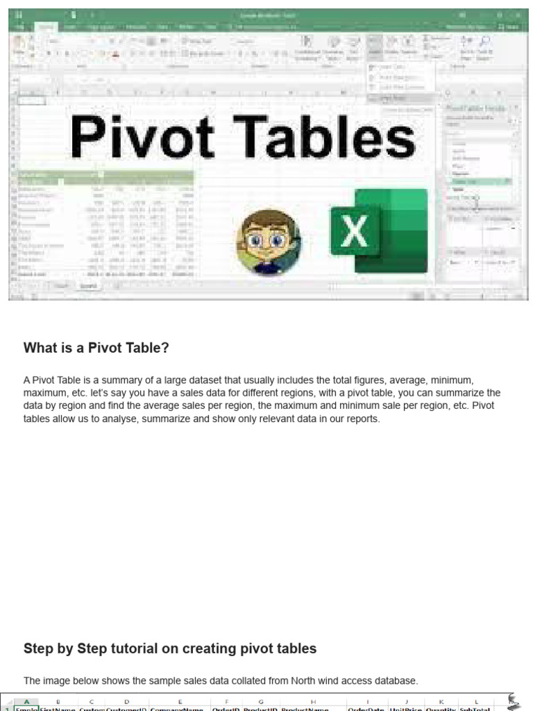 Pivot Tables | PDF