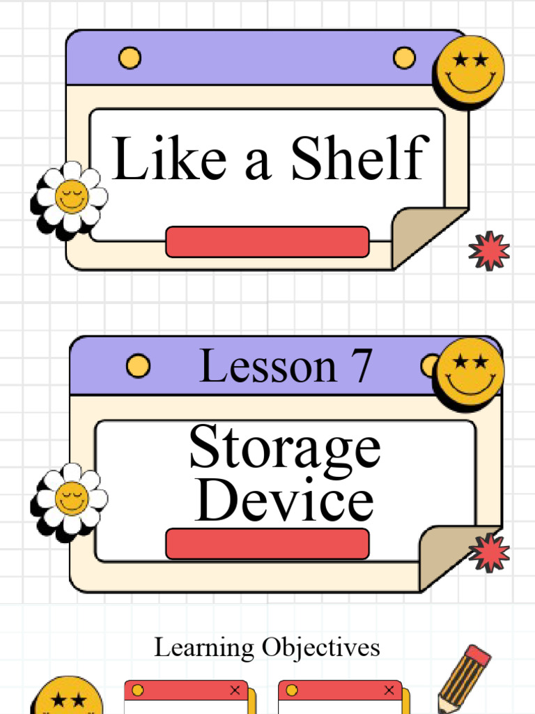 Grade 1 Lesson 7 (Storage Devices) | PDF