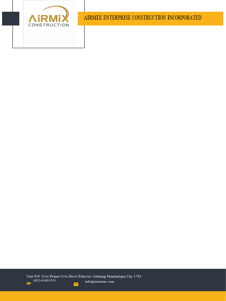 Airmix Enterprise Construction Letterhead | PDF | Business
