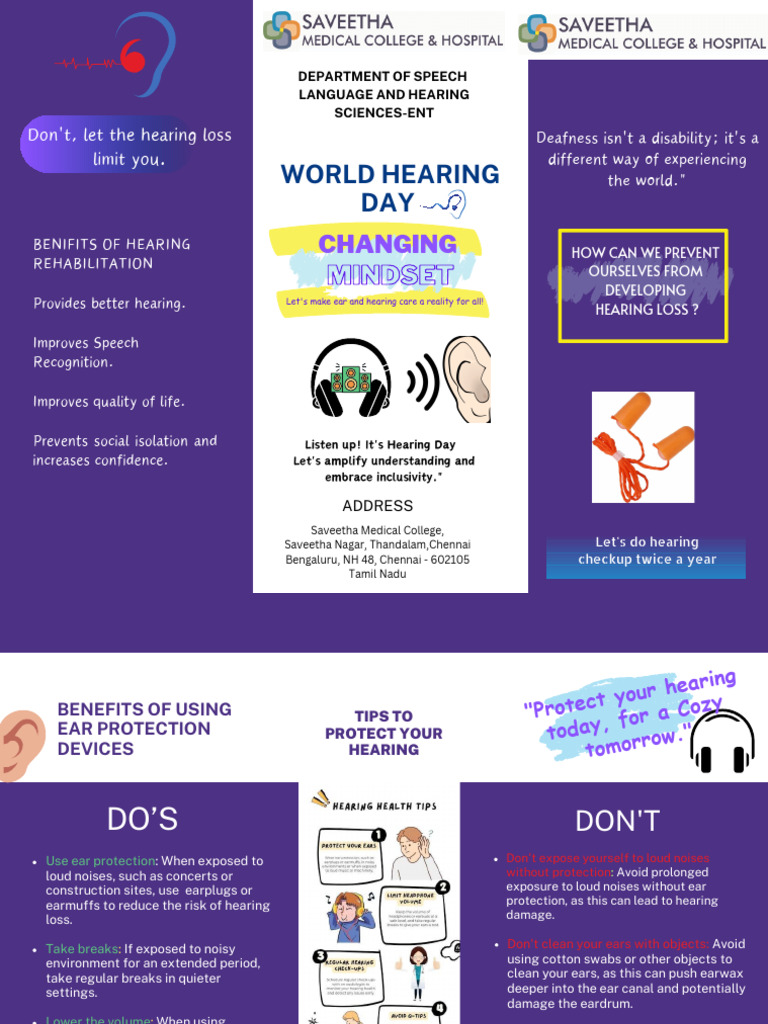 Pamphlet 1 | PDF | Hearing Loss | Ear