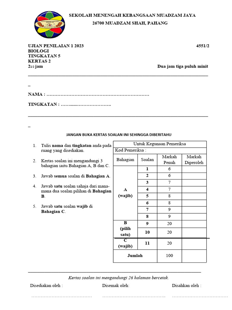 Cover K2 UP1 BIO 2023 T5 K2 | PDF