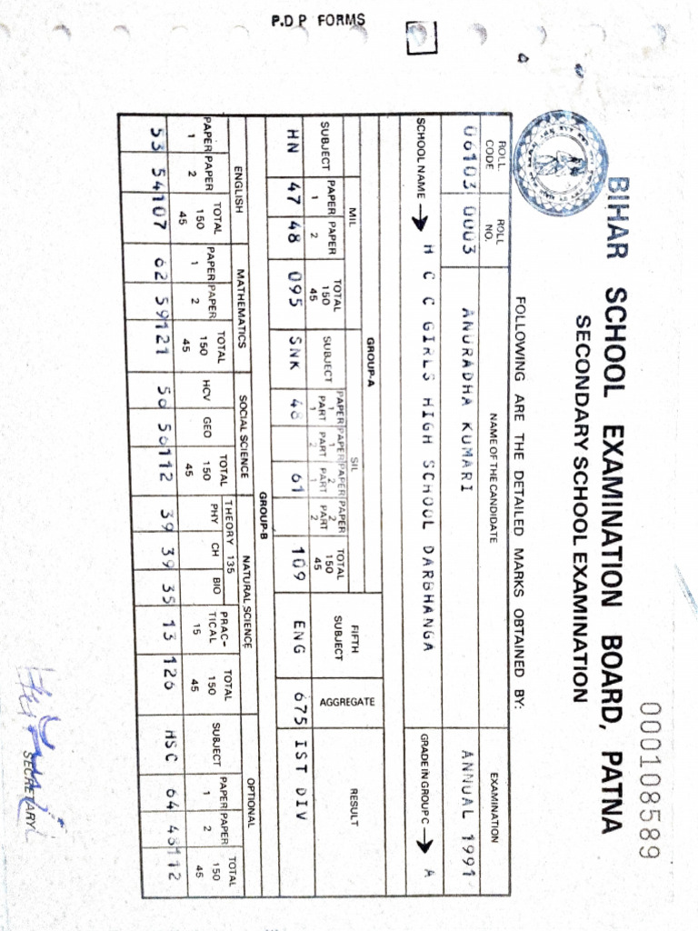 10 Marksheet | Download Free PDF | Educational Assessment And ...