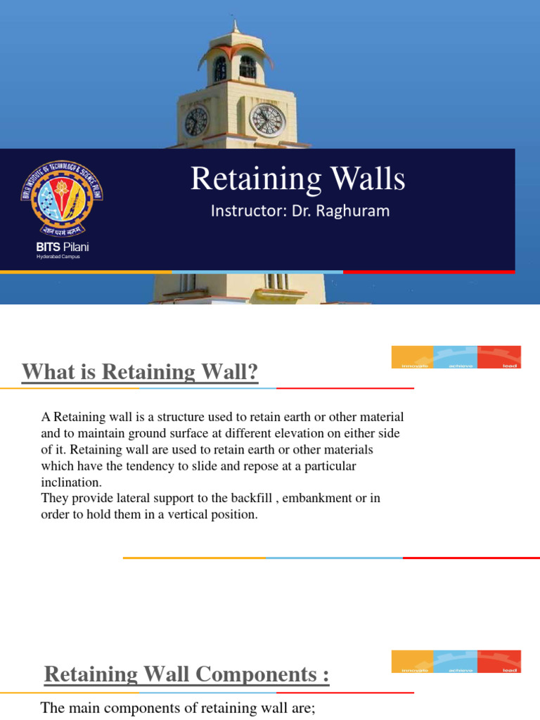 Retaining Walls | PDF | Civil Engineering | Geotechnical Engineering