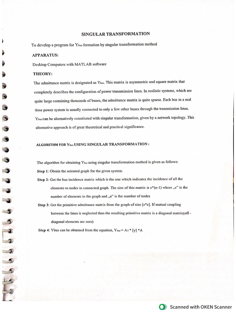 Singular Transformation Method 4920 Pdf