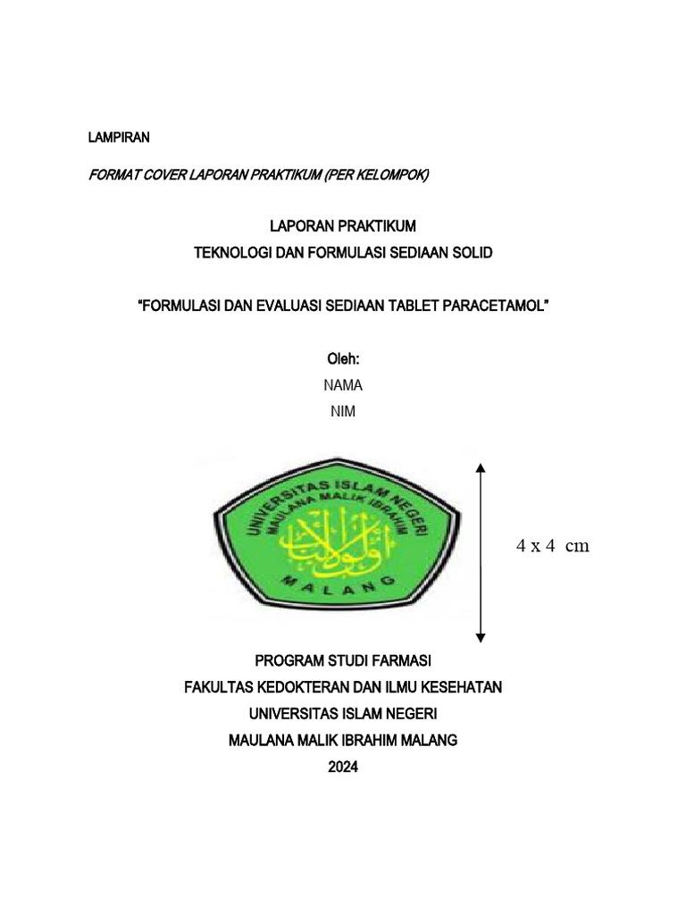 Format Laporan Preform Praktikum TF Solid | PDF