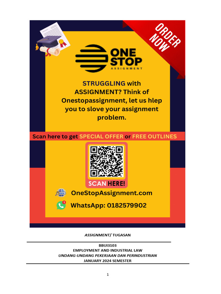 Employment Law Assignment Guide | PDF