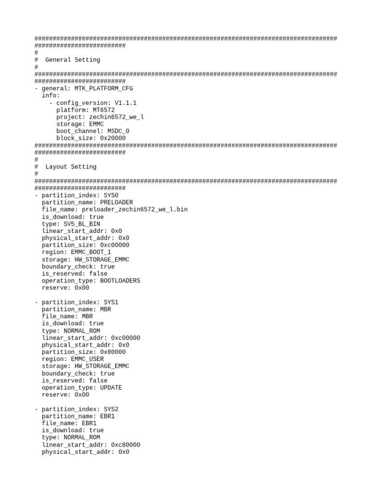 MT6572 Android Scatter | PDF