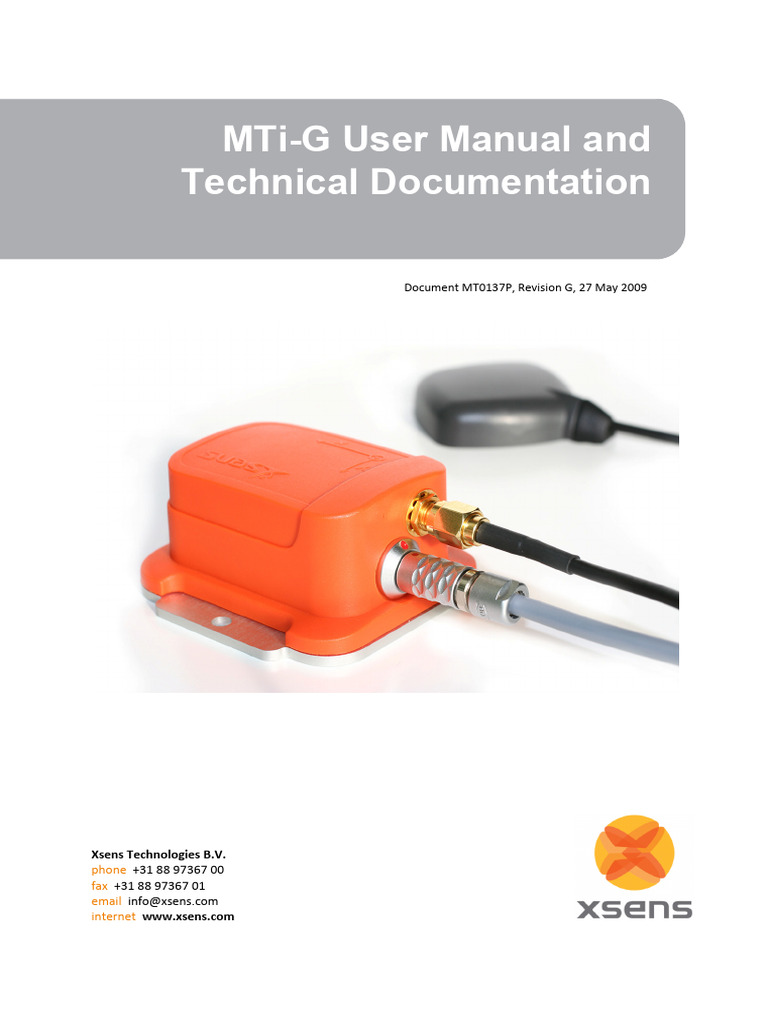 Mti-G User Manual and Technical Documentation | PDF | Inertial Navigation System | Computer ...