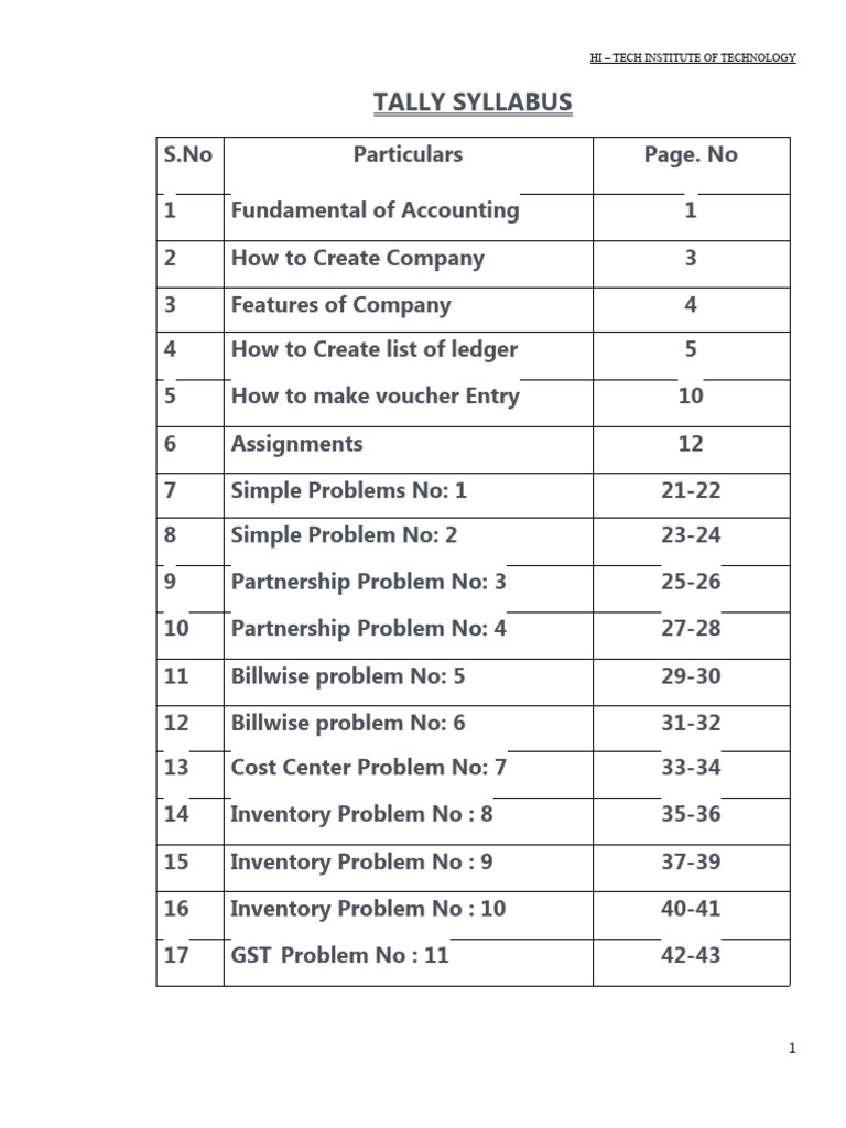 Fundamental of Accounting and Tally Prime Note1 | PDF | Debits And ...