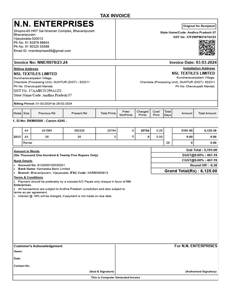 NSL TEXTILES LIMITED - March - 2024 002-3 | PDF
